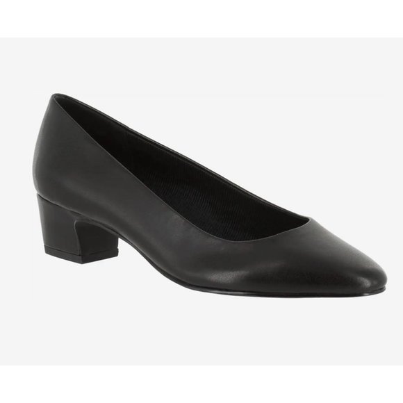 easy street | Shoes | Easy Street Prim Kitten Heel Slip On Round ...